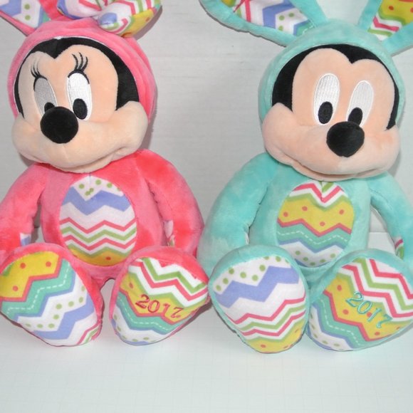 Disney | Other | Disney Mickey Minnie Mouse Plush Easter Bunny Nwt ...